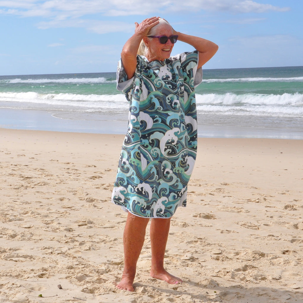 "Wipeout Adult Hoodie | Sand-Free, Quick-Dry & Beach-Ready" – Sandi Toes